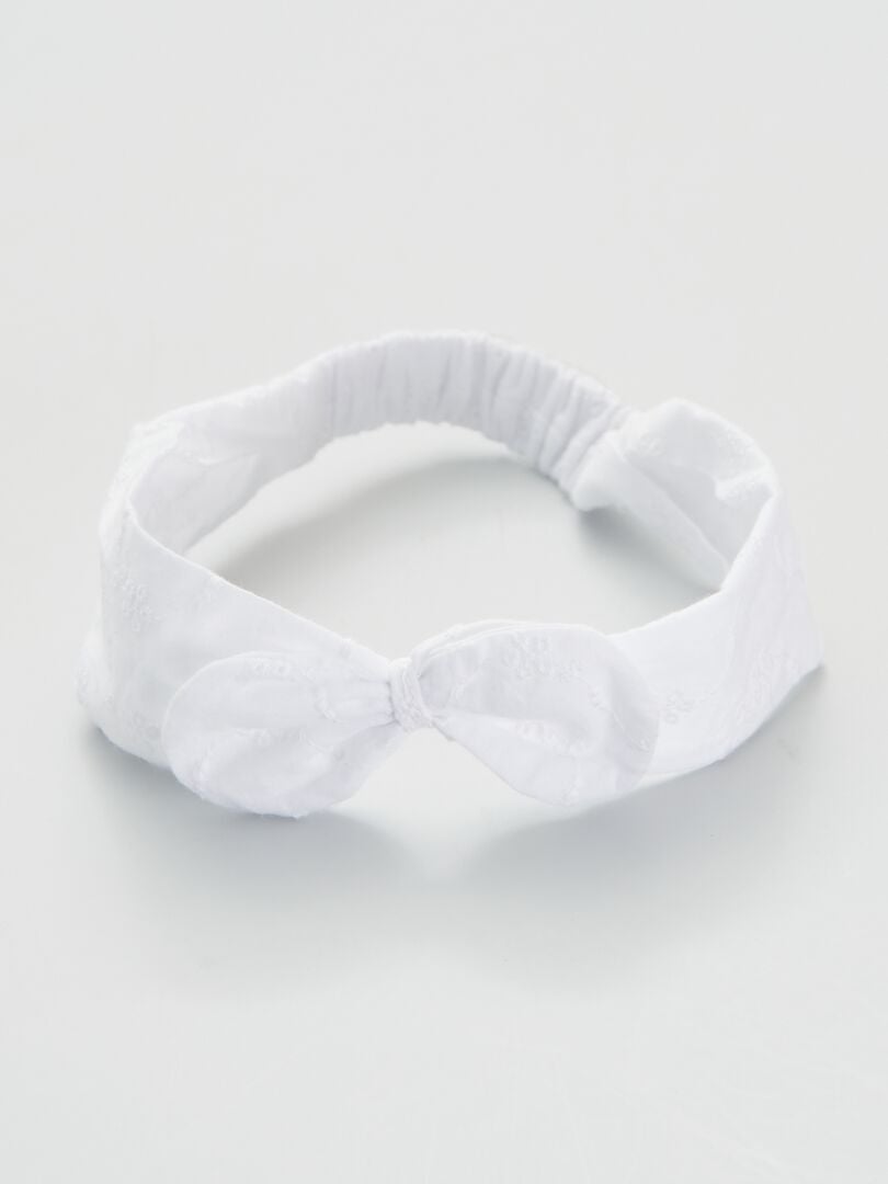 Bandolete com bordado inglês - Branco - Kiabi - 3.00€