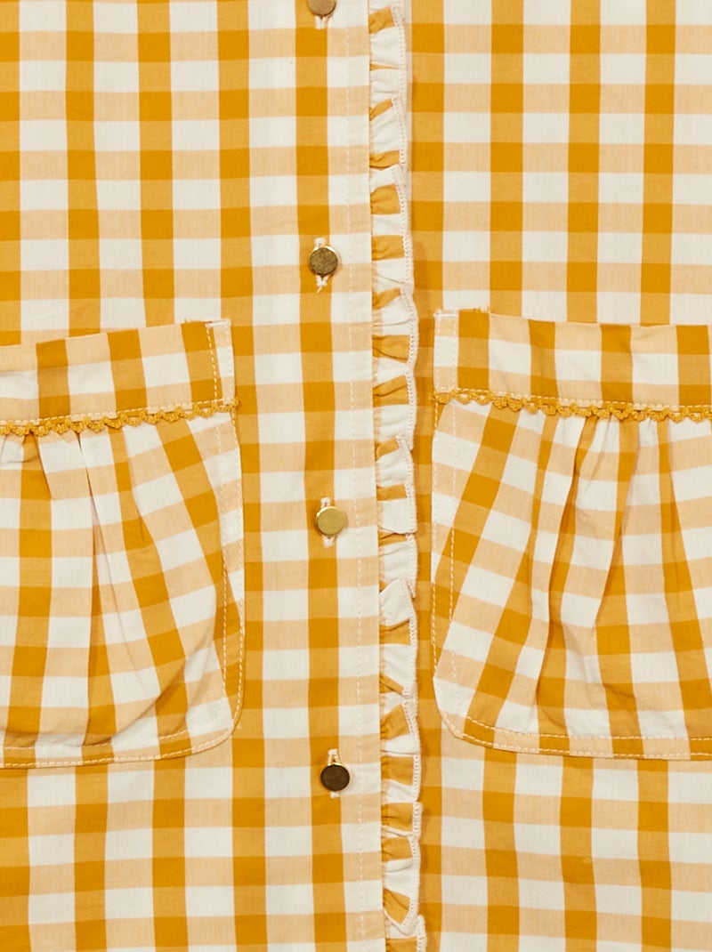 Bata com estampado vichy - AMARELO - 11.00€ - Kiabi