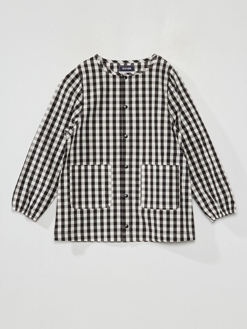 Bibe de escola em popelina - PRETO - Kiabi - 10.00€