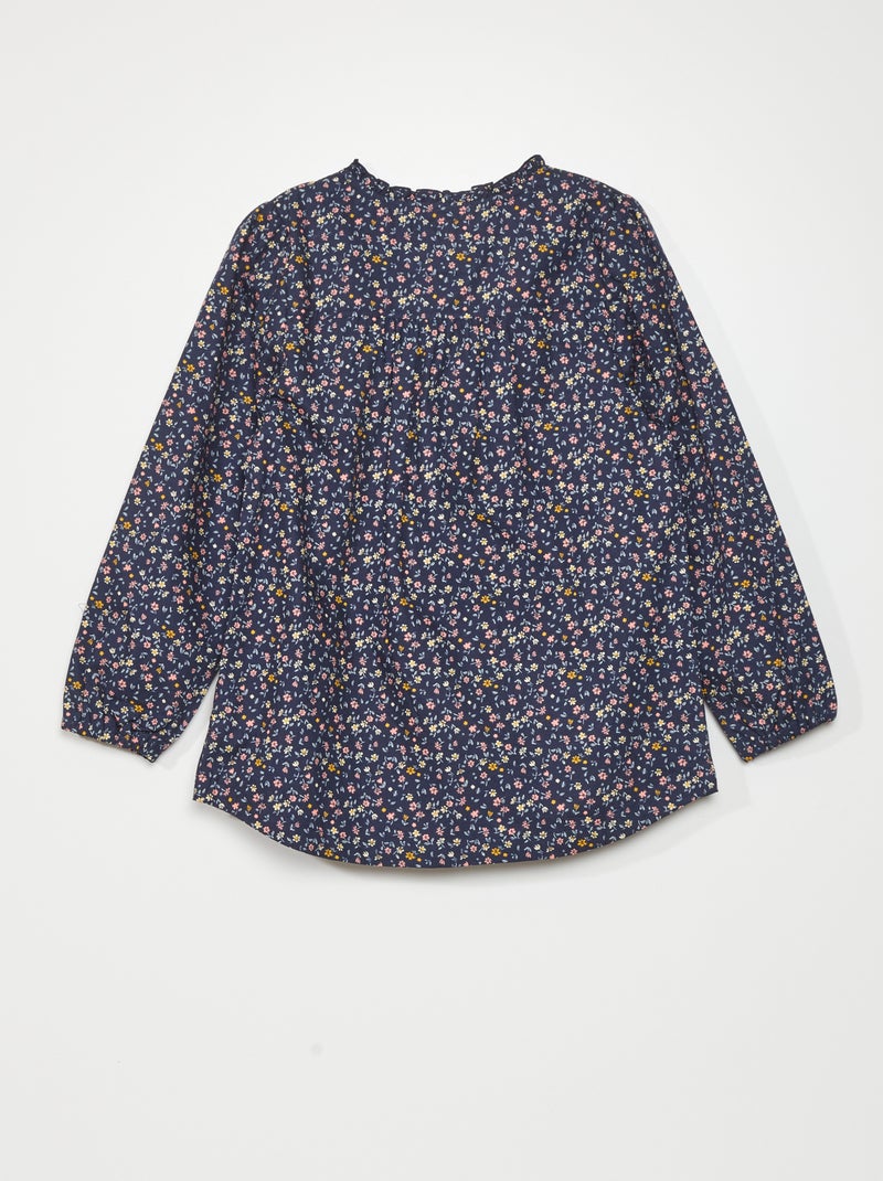 Bibe de escola em tecido - Azul - 11.00€ - Kiabi