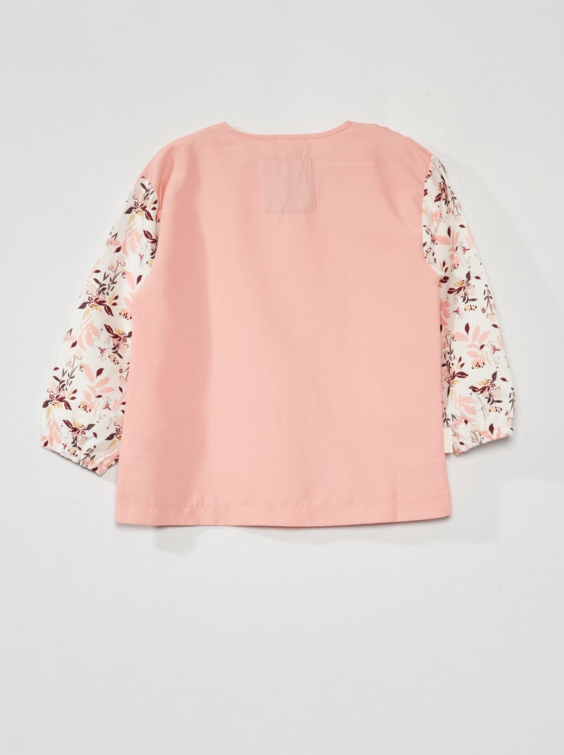 Bibe de manga comprida estampado - ROSA - 12.00€ - Kiabi