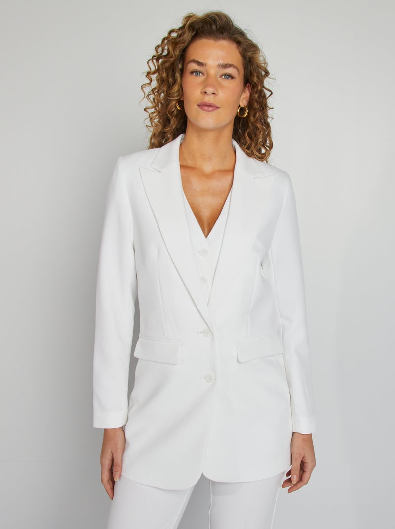 Blazer - Branco - Mulher - 35.00€ - Kiabi