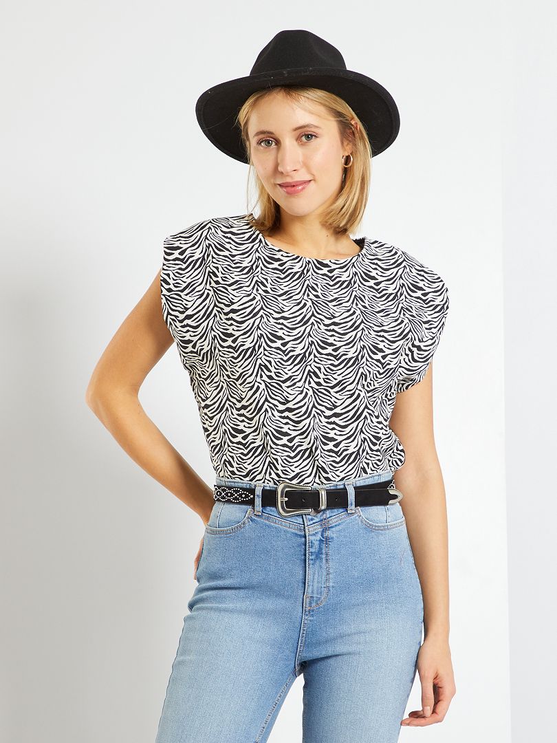 Blusa com estampado 'zebra' - Zebra - Kiabi - 15.00€