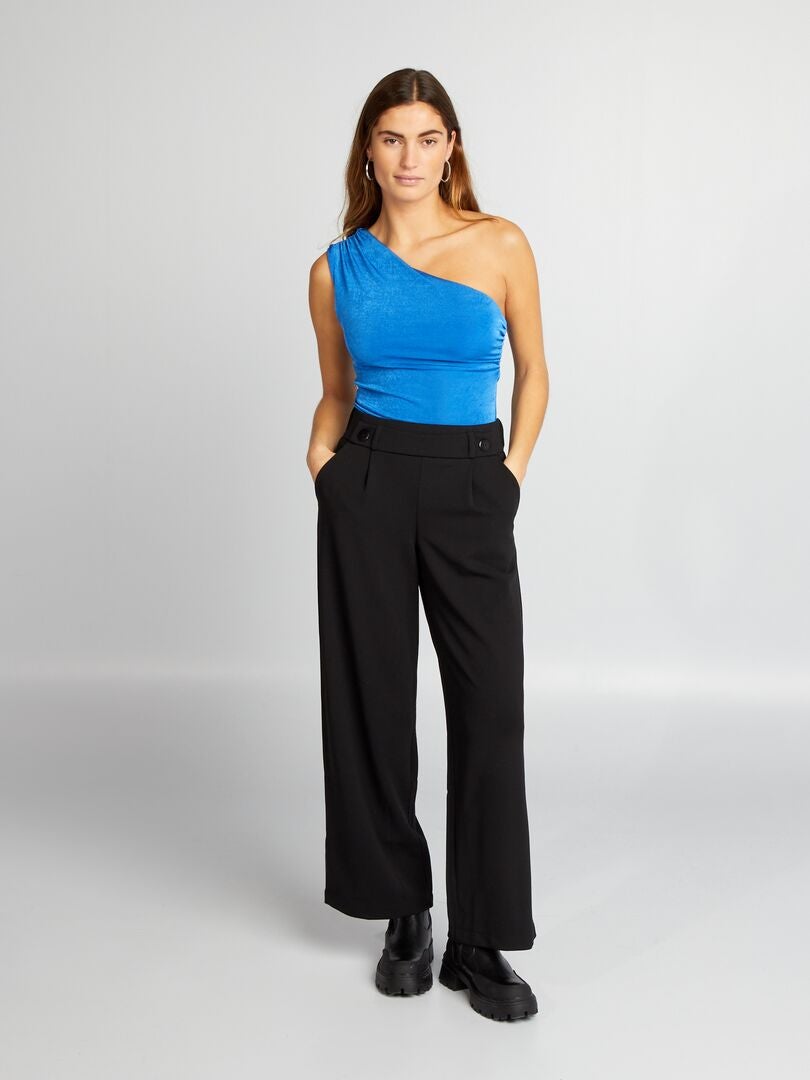 Body drapeado com ombro à mostra - AZUL - Kiabi - 18.00€