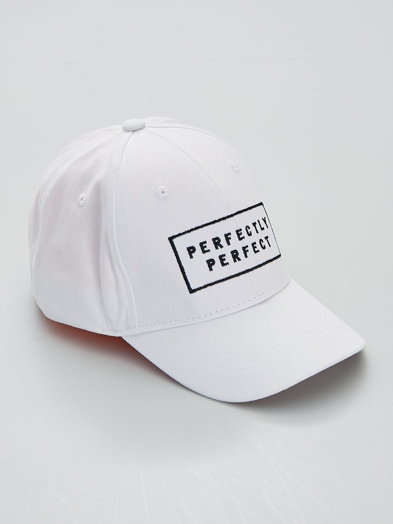 Boné estampado 'Perfectly Perfect' - Branco - Kiabi - 8.00€