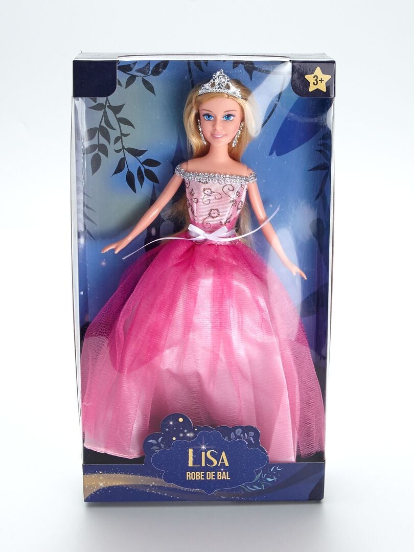 Boneca 'Lisa robe de bal' - Rosa - Kiabi - 13.00€