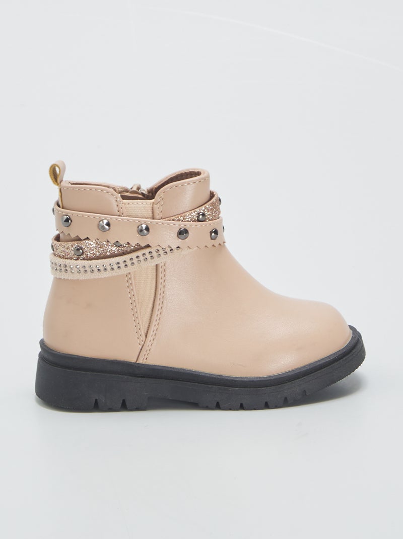 Botas tipo Chelsea - BEGE - 25.00€ - Kiabi
