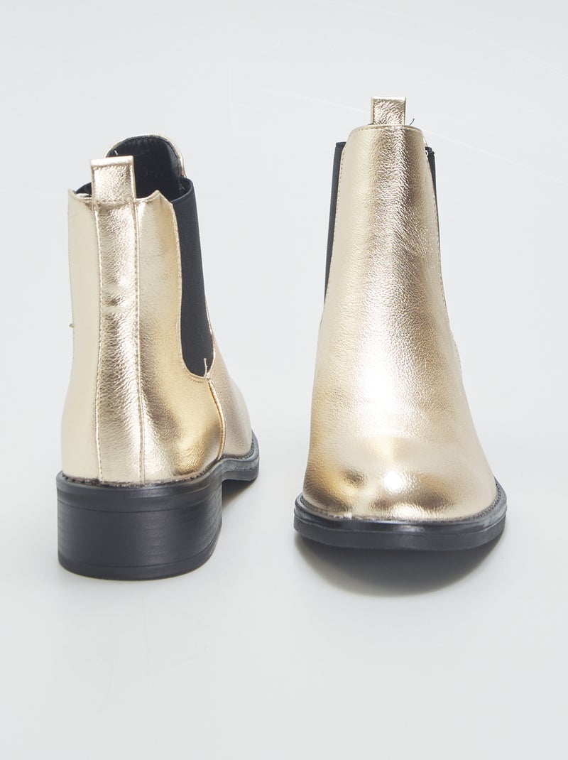 Botas tipo Chelsea - Dourado - Kiabi - 32.00€