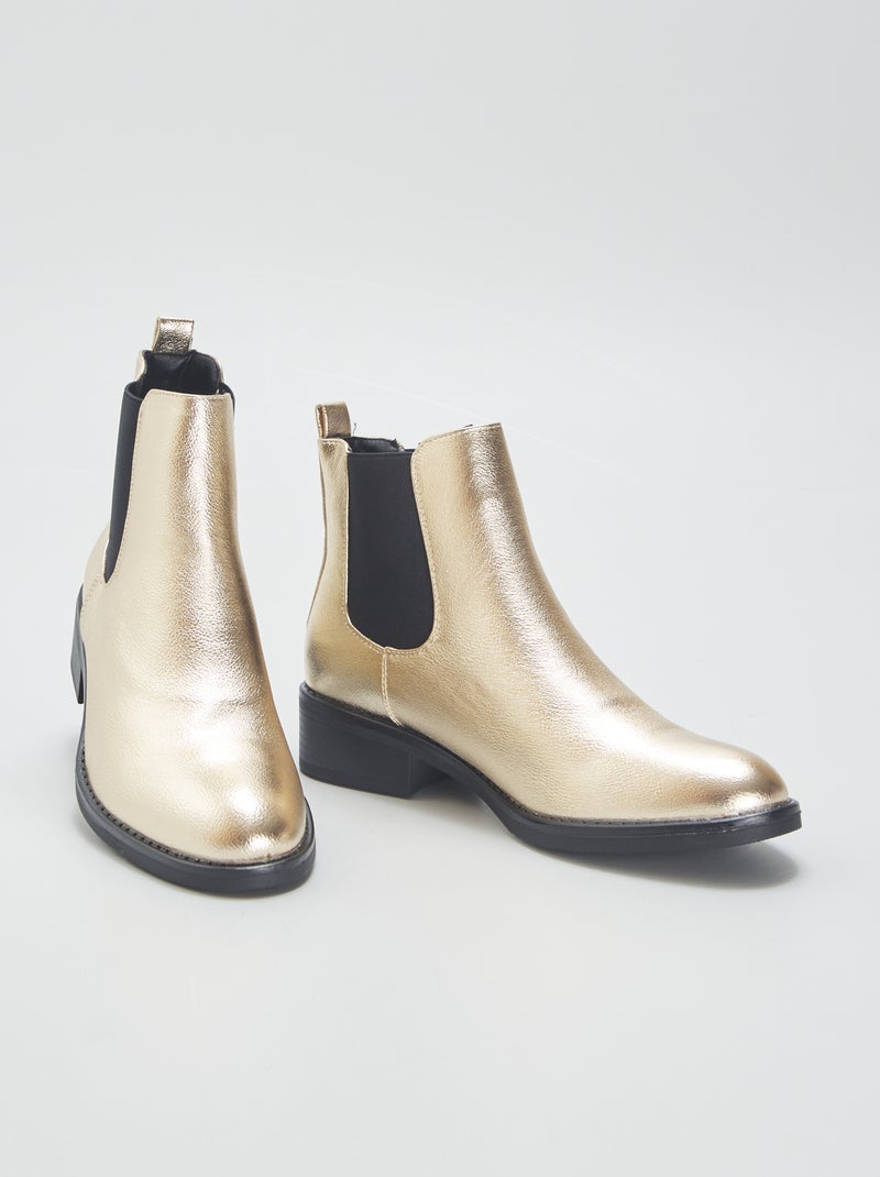 Botas tipo Chelsea - Dourado - Kiabi - 32.00€