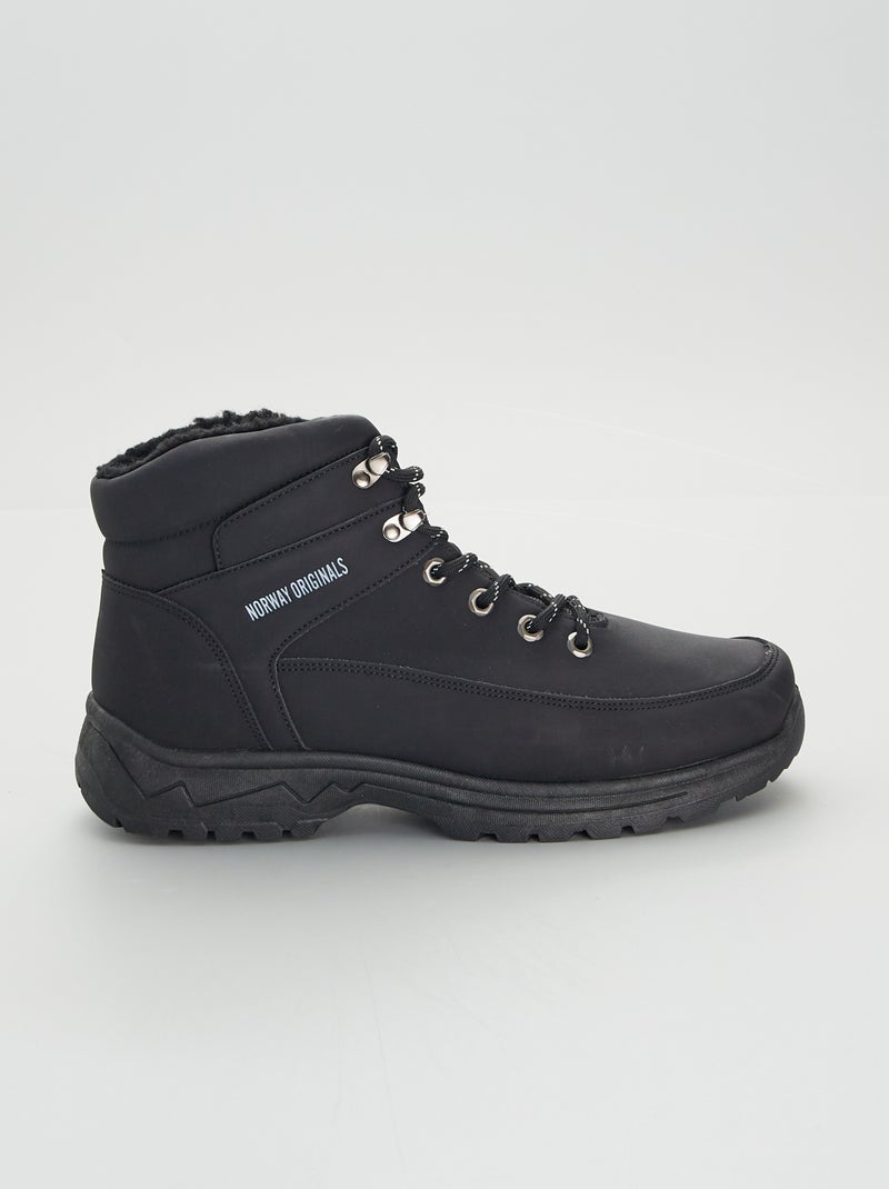 Botins estilo montanha - PRETO - 32.00€ - Kiabi