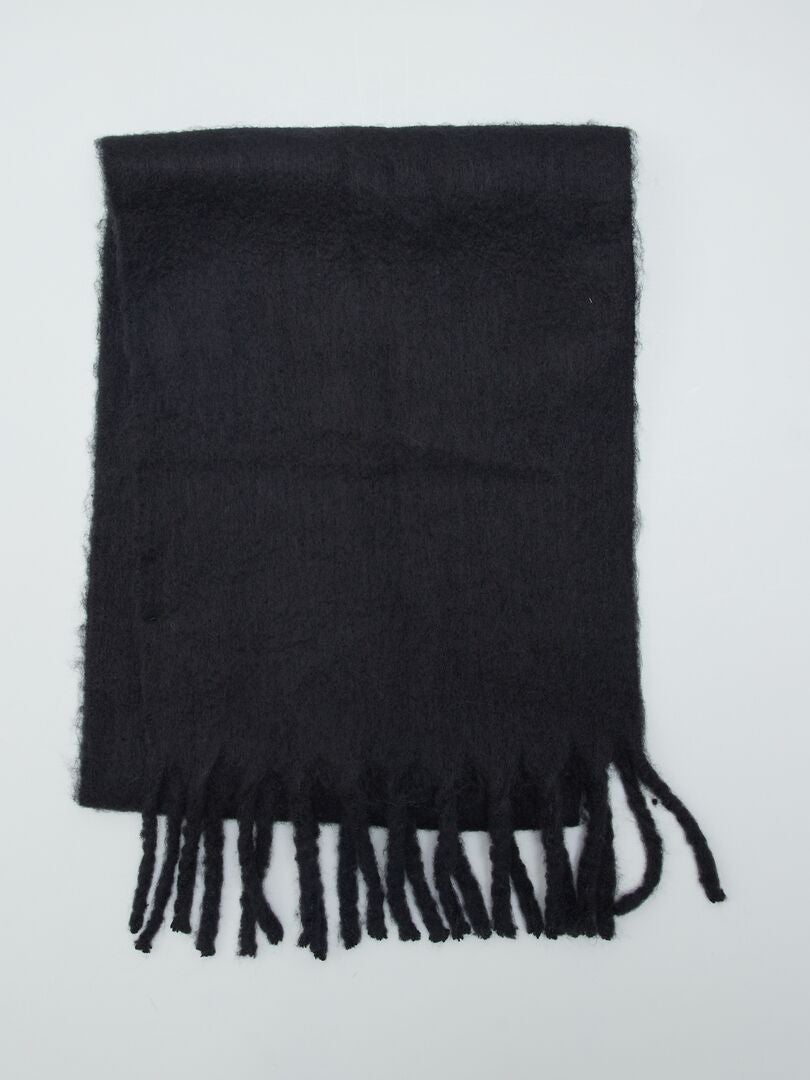 Cachecol com franjas - PRETO - Kiabi - 12.00€