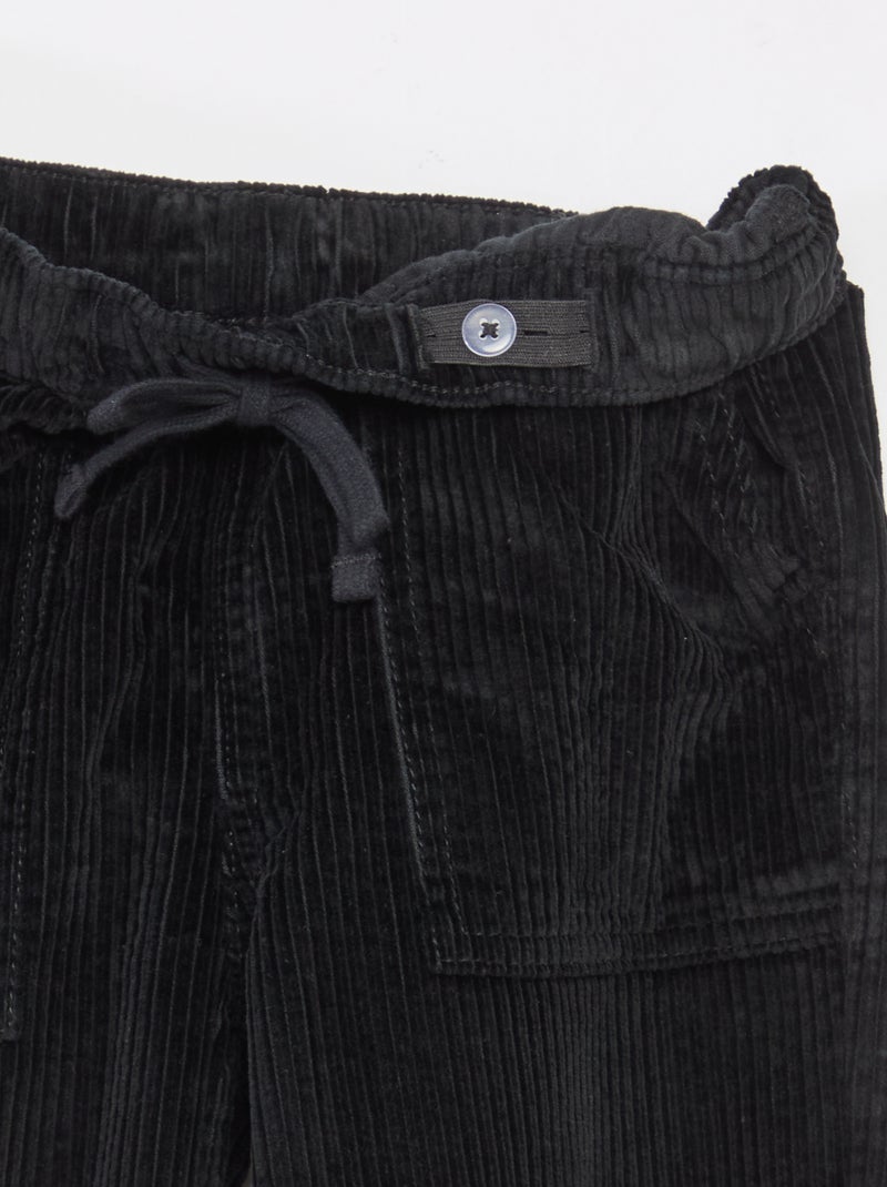 Calças de Bombazine - Preto - Menino - 13.00€ - Kiabi