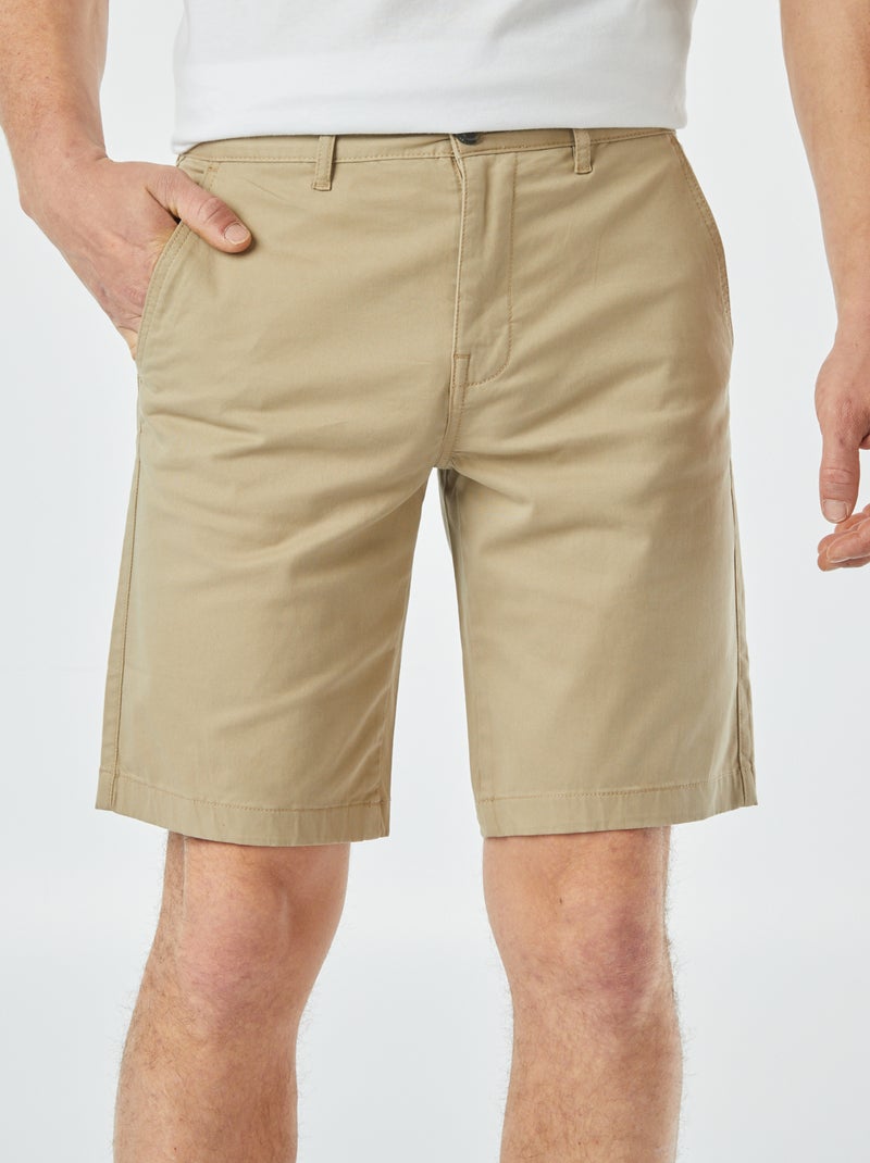 Calções chino - BEGE - Homem - 14.00€ - Kiabi