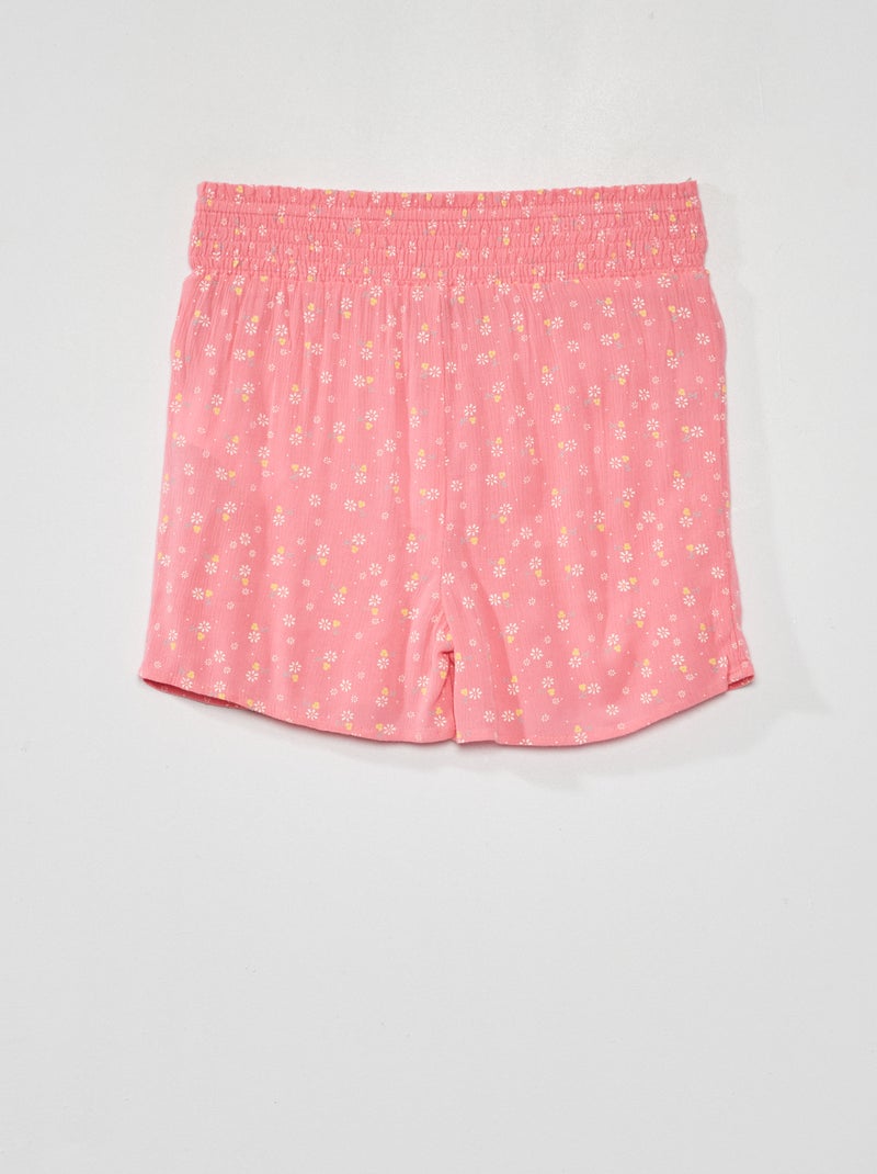 Calções floridos - ROSA - Menina - 10.00€ - Kiabi