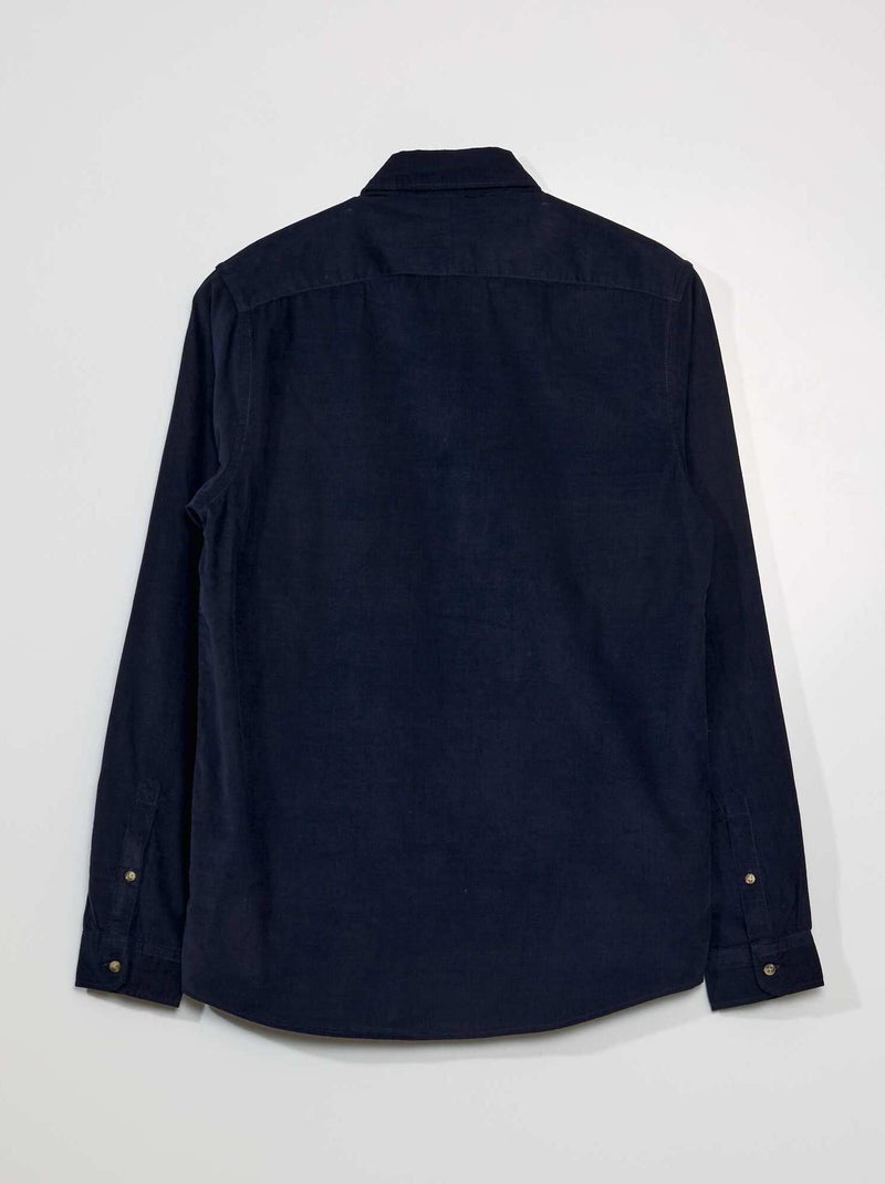 Camisa de bombazina - AZUL - 18.00€ - Kiabi