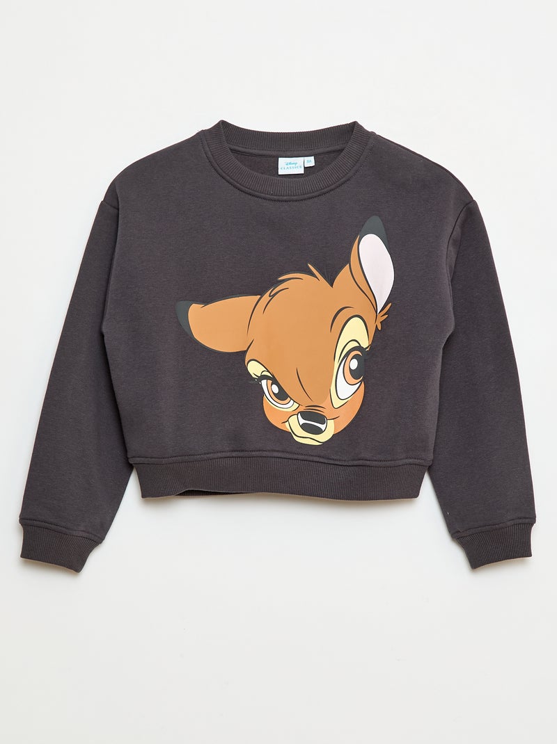 Camisola lisa 'Bambi' 'Disney' - Preto - Menina - 10.00€ - Kiabi