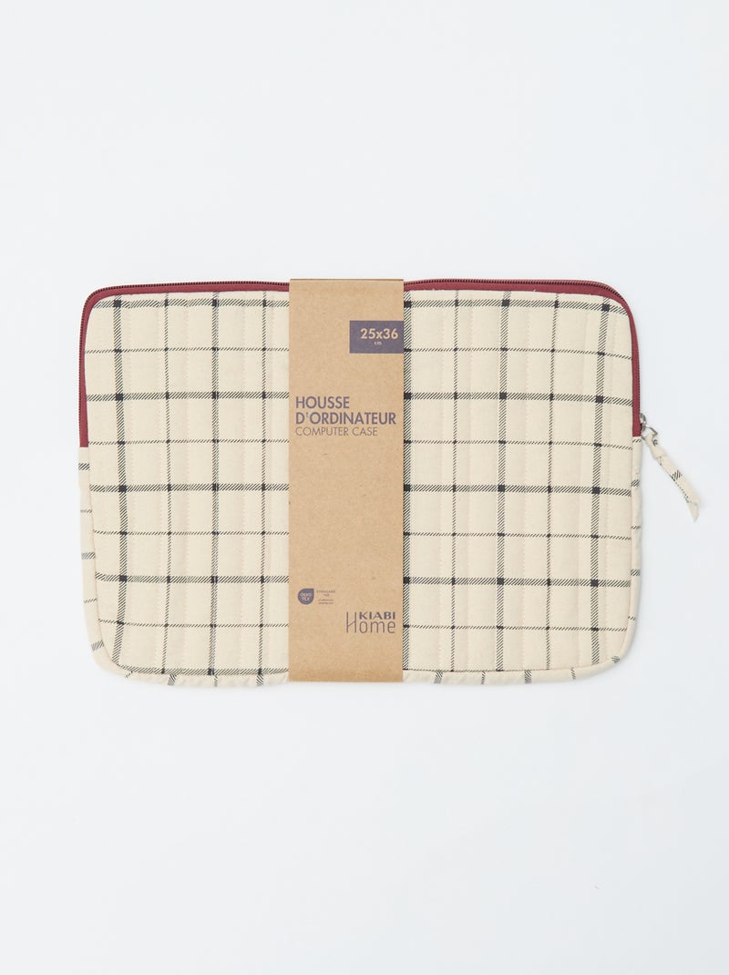 Capa para PC ou tablet - 15 polegadas - Bege - 12.00€ - Kiabi