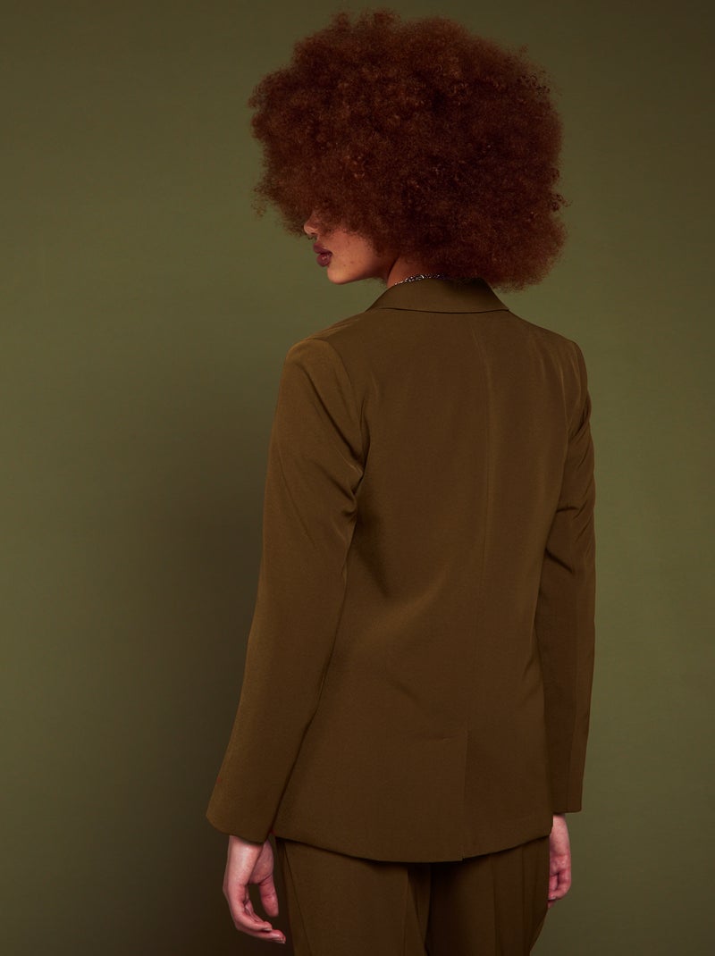 Casaco de fato com botões duplos - CASTANHO - Kiabi - 29.00€