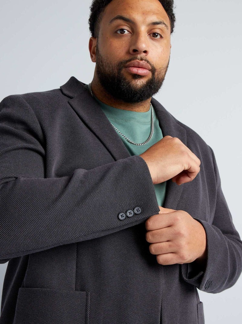 Casaco de malha piqué - CINZA - Kiabi - 55.00€