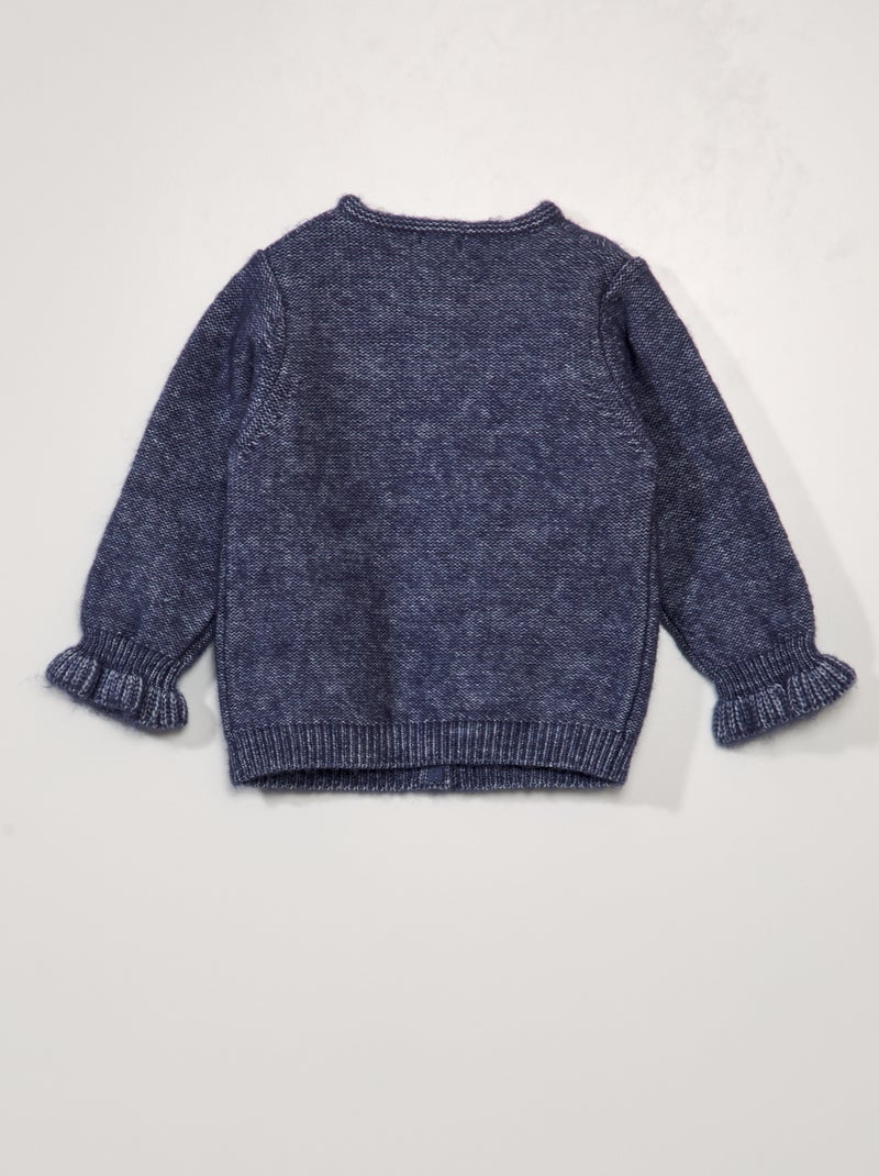 Casaco em malha de fantasia - AZUL - 13.00€ - Kiabi