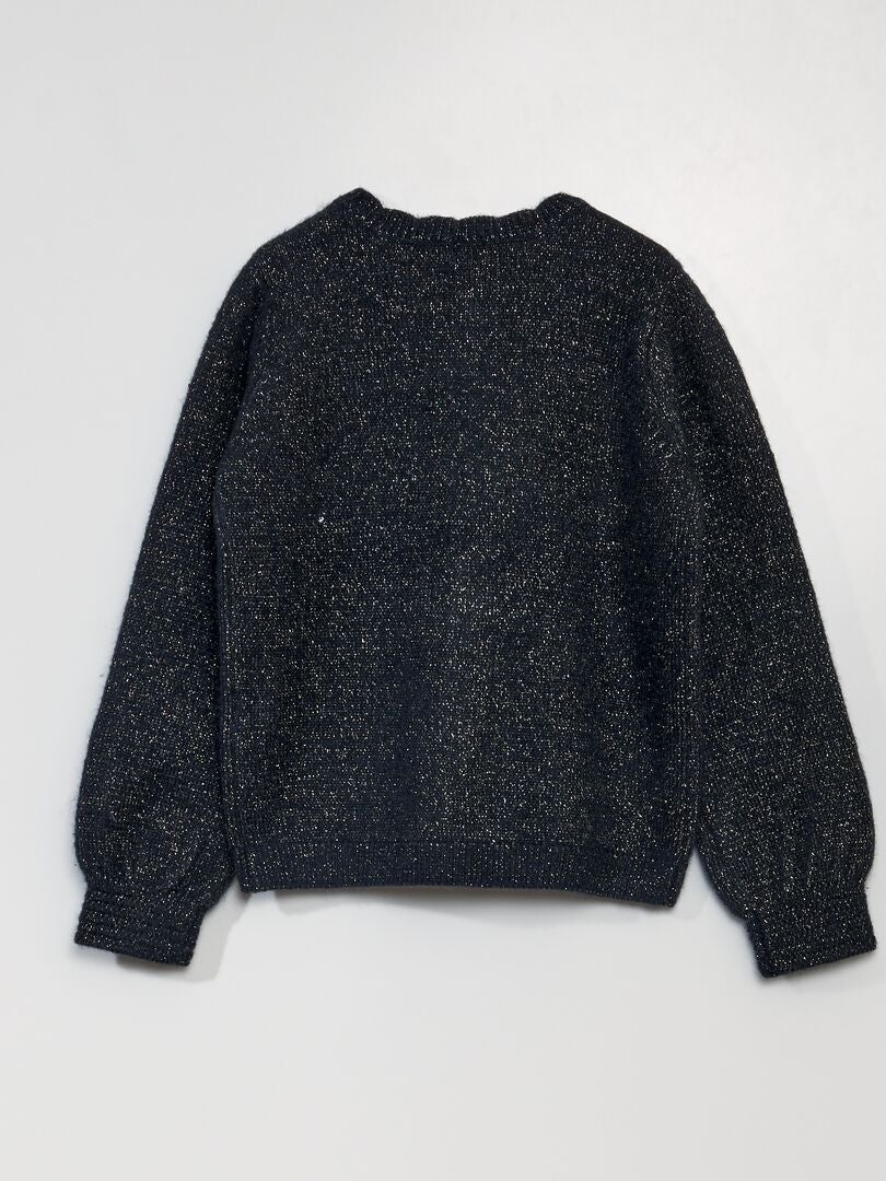 Casaco em malha de fantasia com fios brilhantes - AZUL - Kiabi - 14.00€