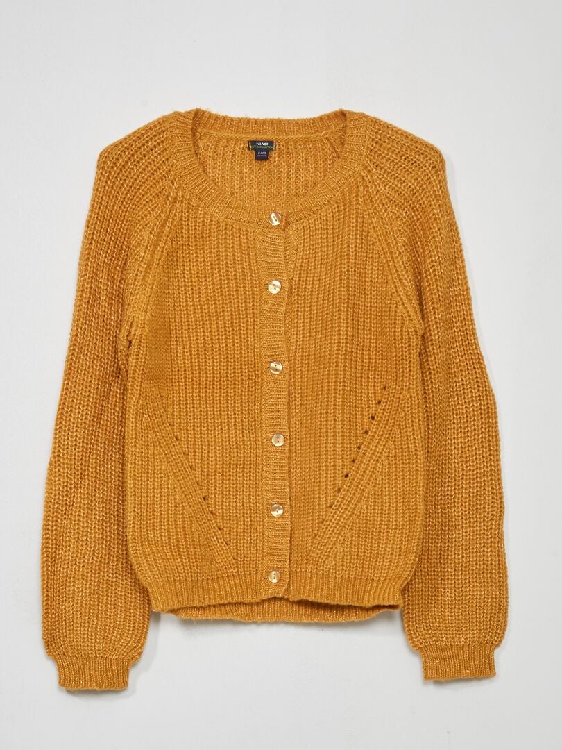 Casaco em malha grossa com fios brilhantes - BEGE - Kiabi - 12.00€