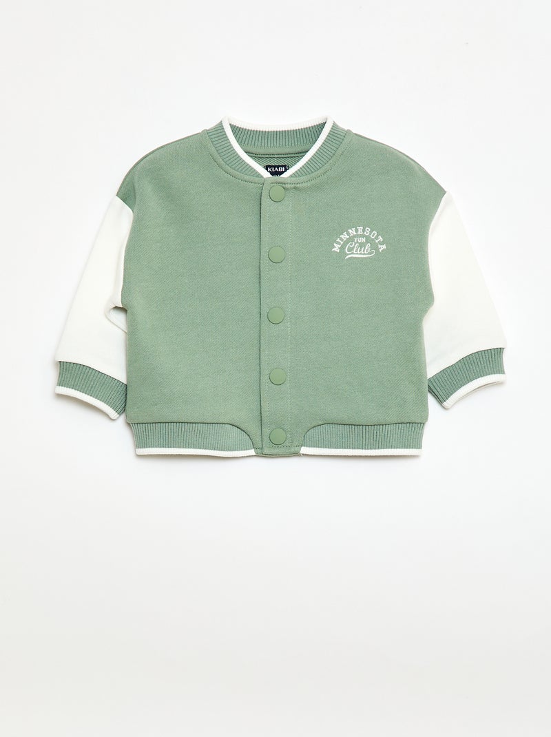 Casaco estilo campus americano - Verde - Bebé Menino - 12.00€ - Kiabi