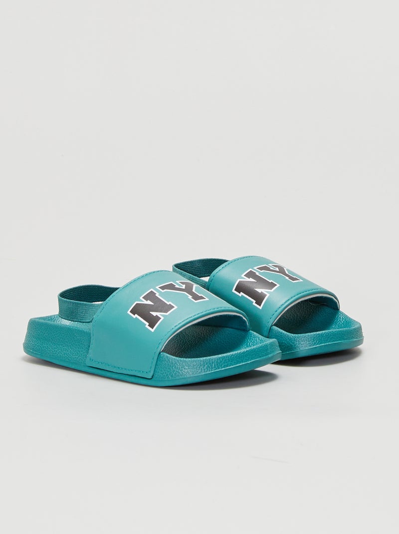 Chinelas com tira de suporte - VERDE - 9.00€ - Kiabi