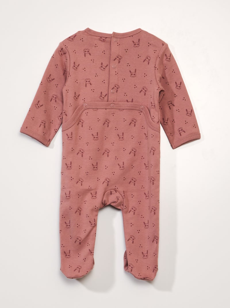 Conjunto 3 peças body + pijama + gorro - ROSA - 15.00€ - Kiabi