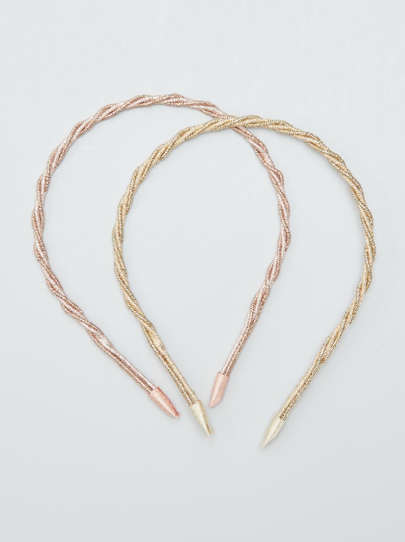 Conjunto de 2 bandoletes brilhantes - ROSA - Kiabi - 4.00€