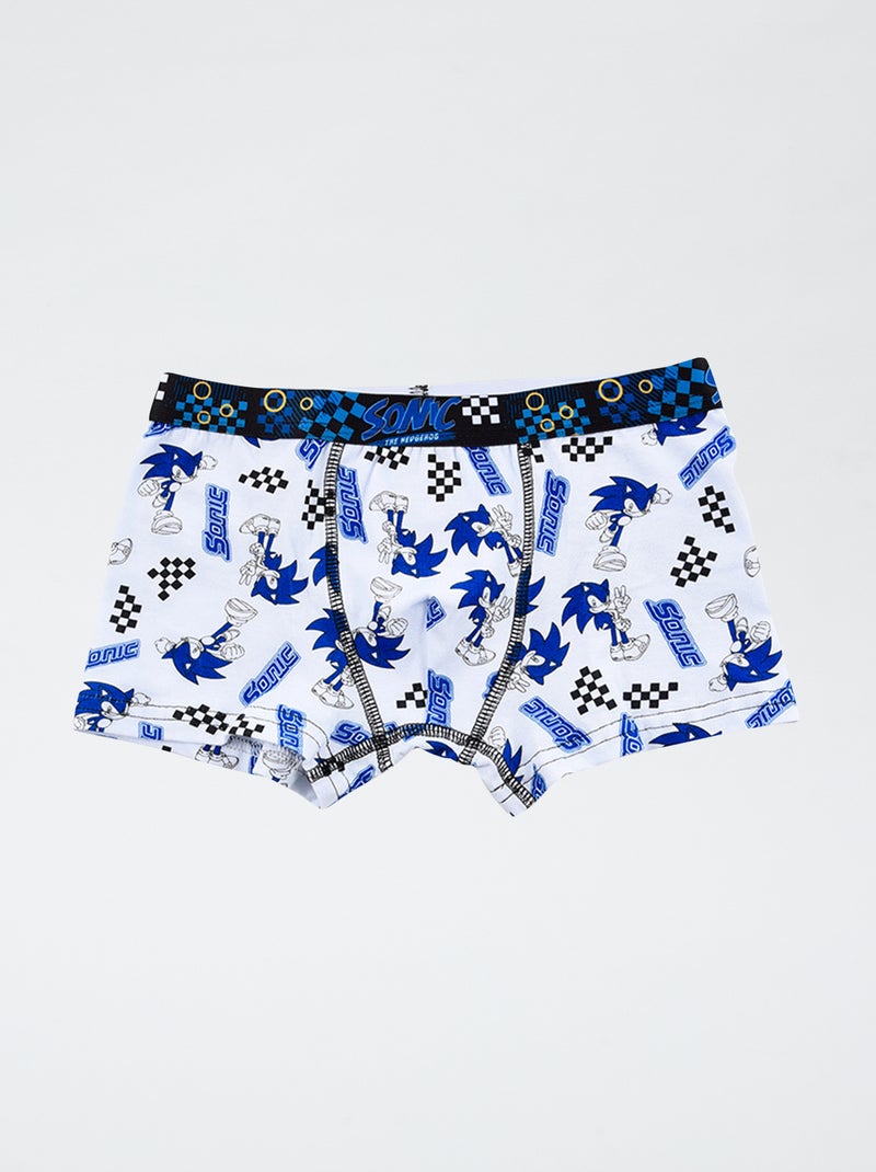 Conjunto de 2 boxers 'Sonic' em algodão - Azul - Menino - 8.00€ - Kiabi
