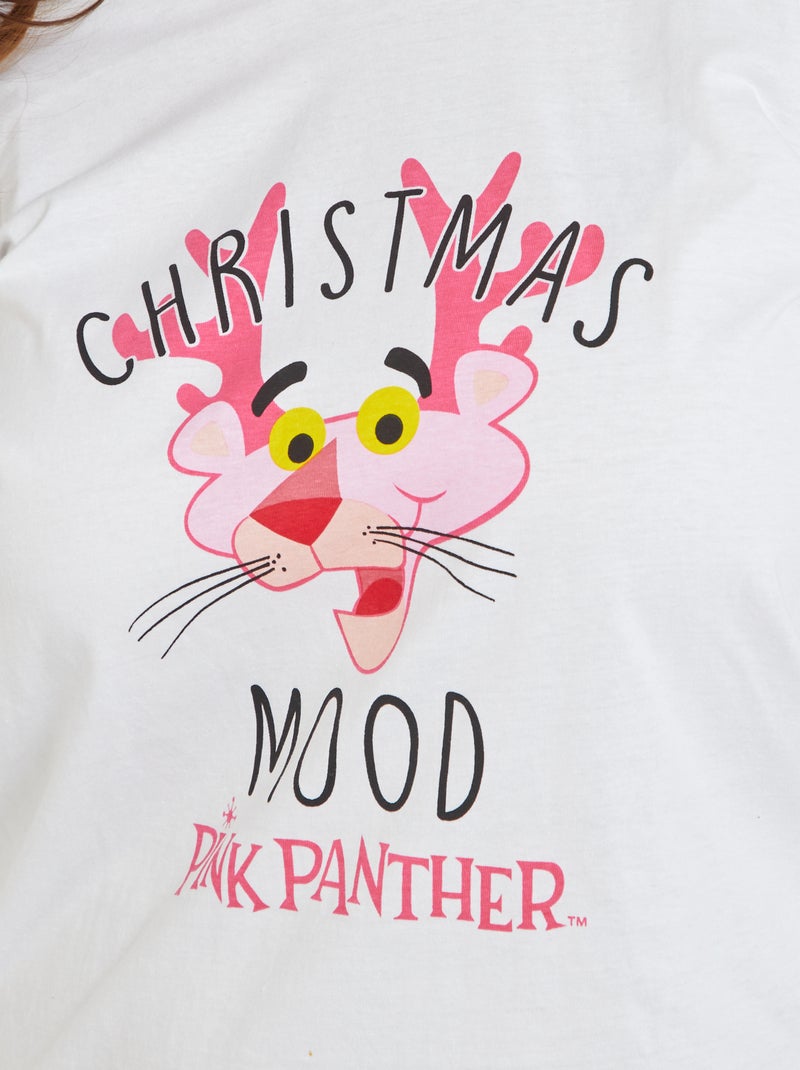 Conjunto de pijama 'A Pantera Cor-de-Rosa' - Branco/ Preto - Kiabi - 25.00€