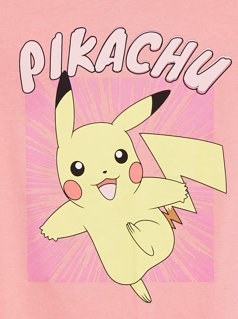 Conjunto de pijama 'Pokémon' calções 'Pikachu' + t-shirt - 2 peças ...