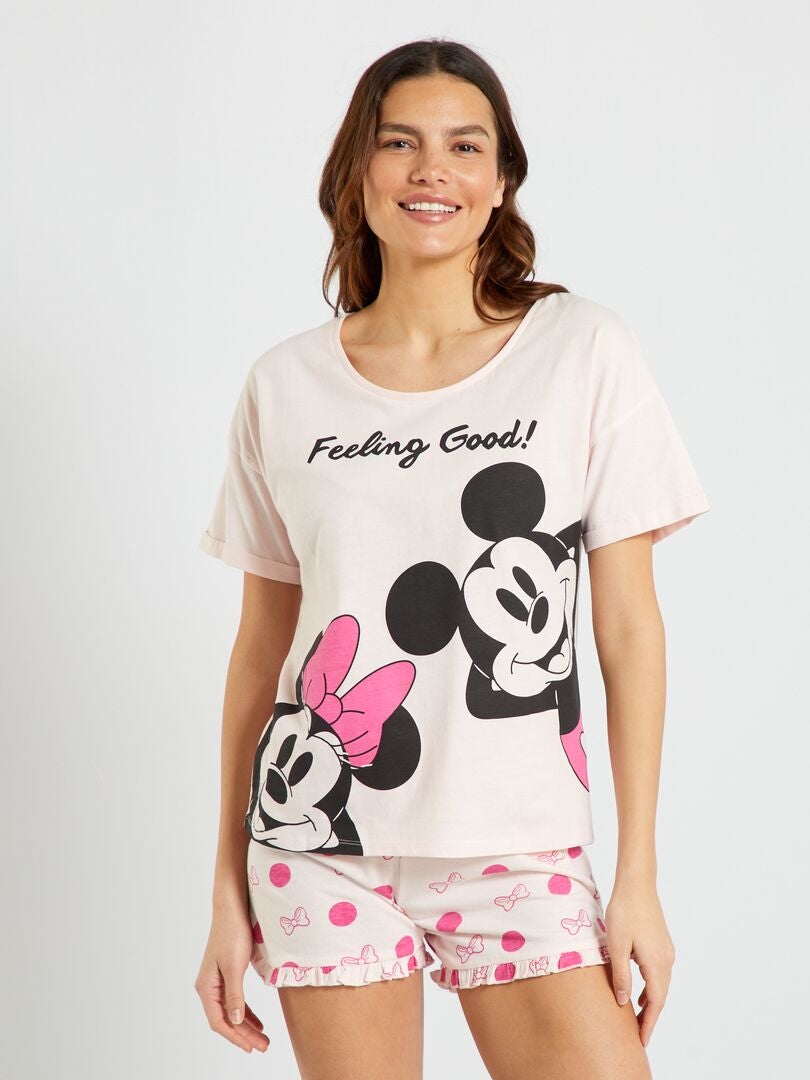 Conjunto pijama curto 'Minnie' - 2 peças - Rosa - Kiabi - 18.00€
