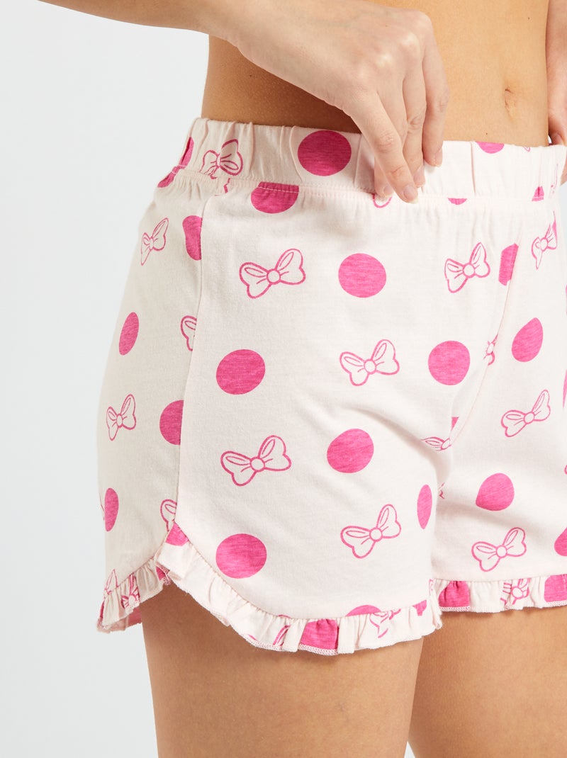 Conjunto pijama curto 'Minnie' - 2 peças - Rosa - Kiabi - 18.00€