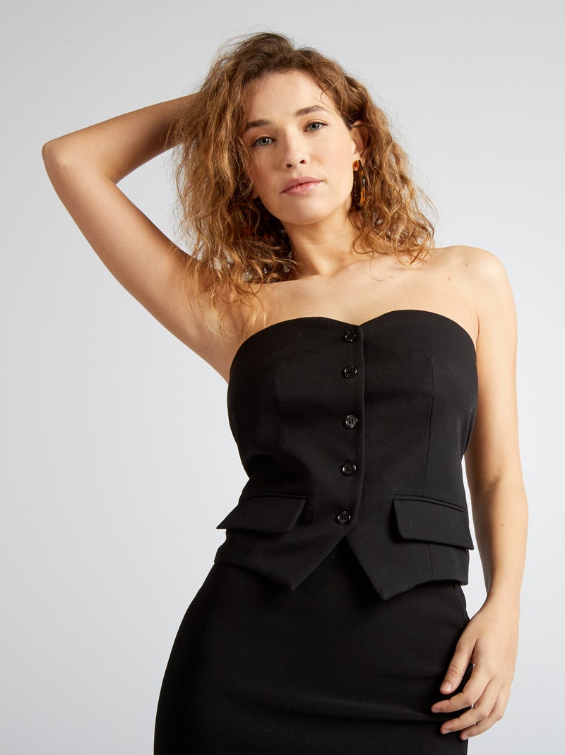 Corpete tipo colete - Preto - Mulher - 18.00€ - Kiabi