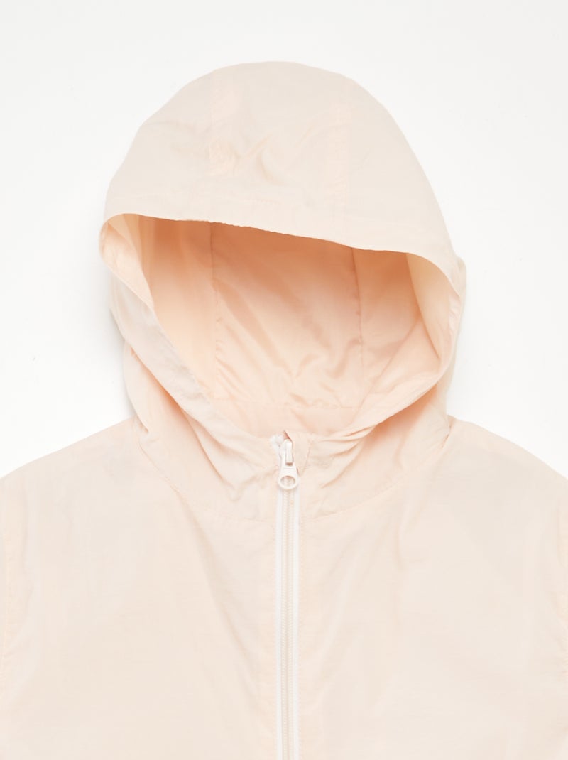 Corta-vento liso - ROSA - Menina - 10.00€ - Kiabi