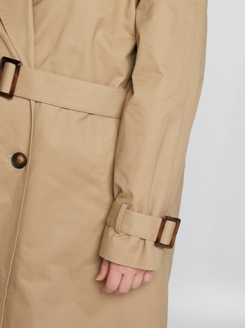 Gabardina comprida - BEGE - Kiabi - 45.00€