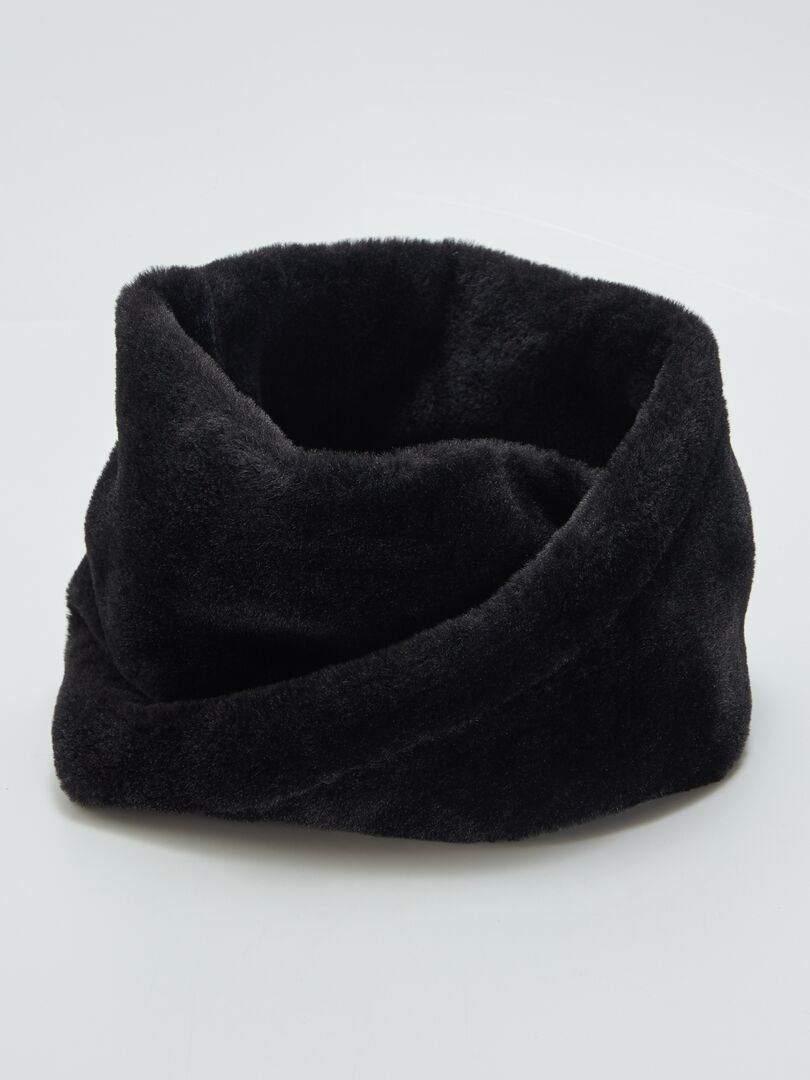 Gola em malha polar - PRETO - Kiabi - 8.00€