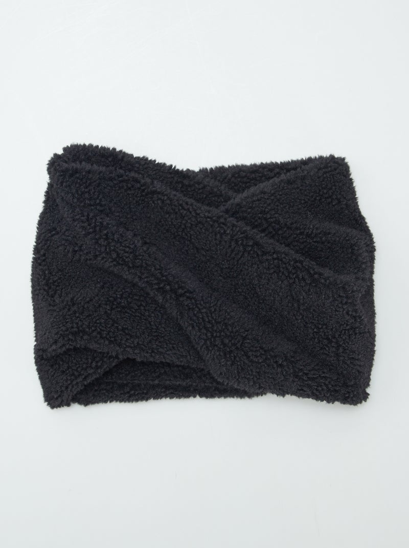 Gola em sherpa - Preto - Kiabi - 9.00€