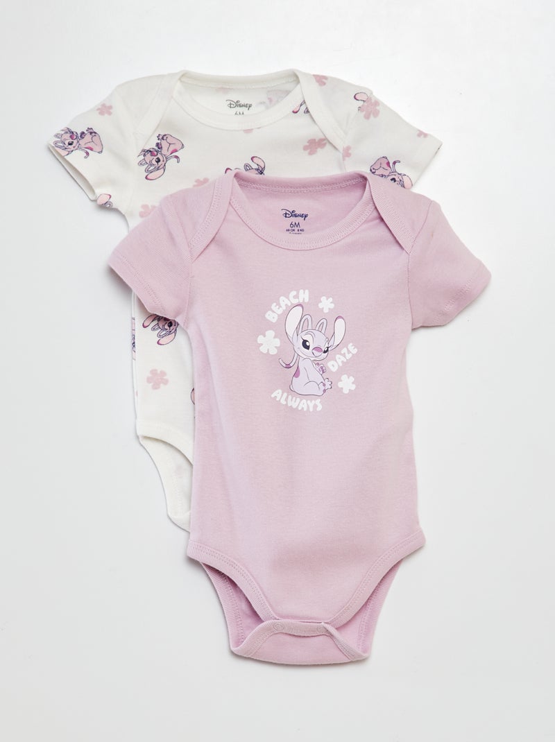 Lote de 2 bodies de manga curta 'Simba' 'Disney' - ROSA - Kiabi - 10.00€