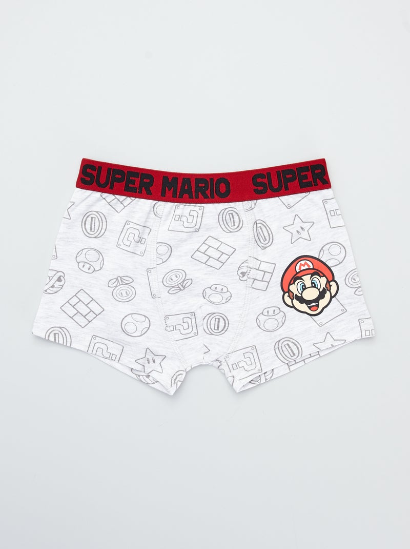 Lote de 2 boxers 'Super Mário' - CINZA - 8.00€ - Kiabi