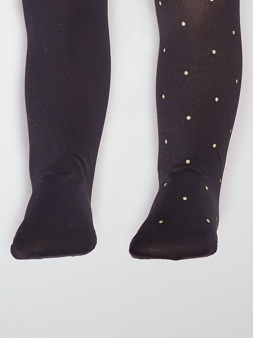Lote de 2 pares de collants - Preto - Kiabi - 5.00€