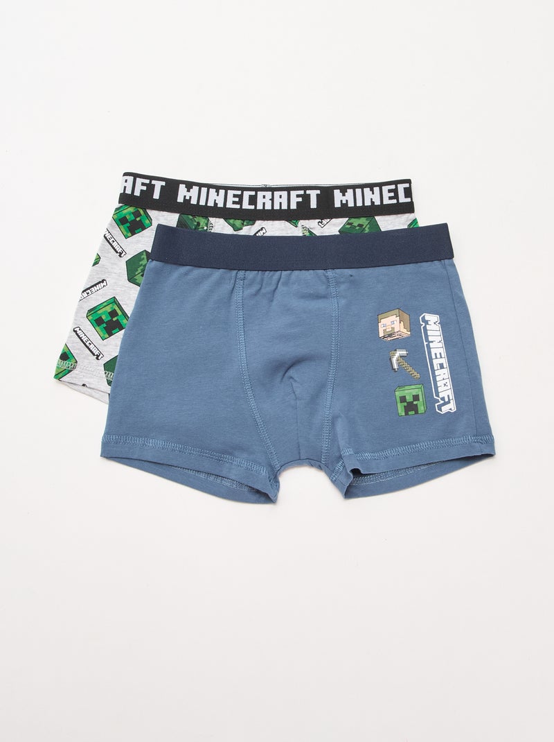 Pack de 2 boxers 'Minecraft' - Azul - Menino - 8.00€ - Kiabi