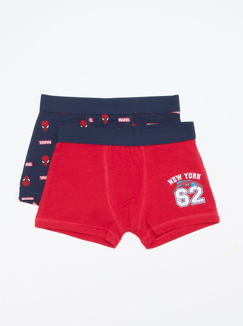 Pack de 2 boxers 'Spider-man' - Azul - Menino - 8.00€ - Kiabi
