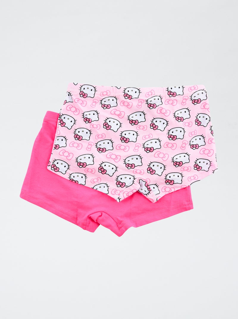 Pack de 2 slips 'Hello Kitty' em algodão - Rosa - Menina - 8.00€ - Kiabi