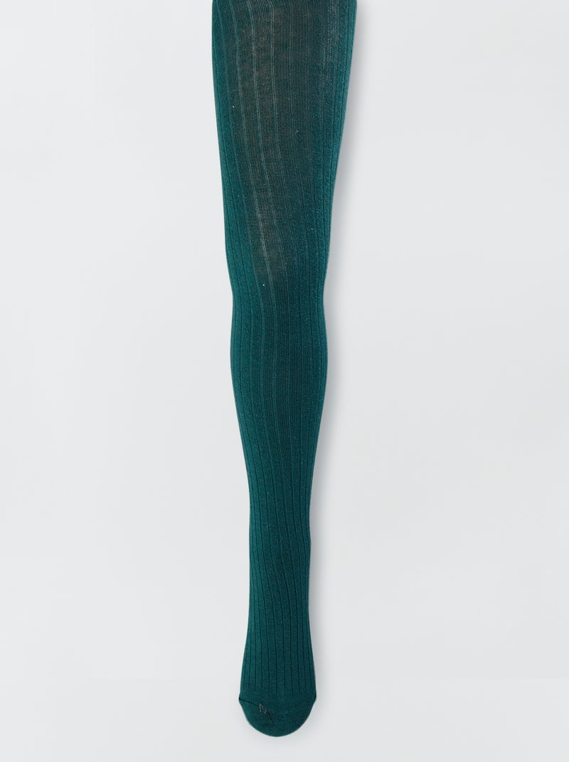 Par de collants quentes - Verde - 6.00€ - Kiabi