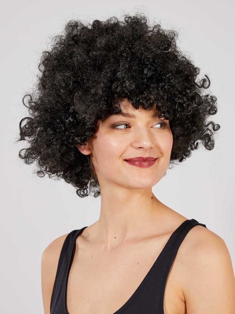 Peruca afro - Preto - Kiabi - 7.00€