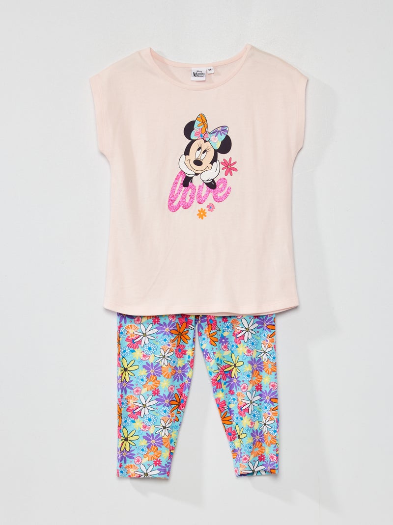 Pijama comprido 'Minnie' - 2 peças - Rosa - Kiabi - 15.00€