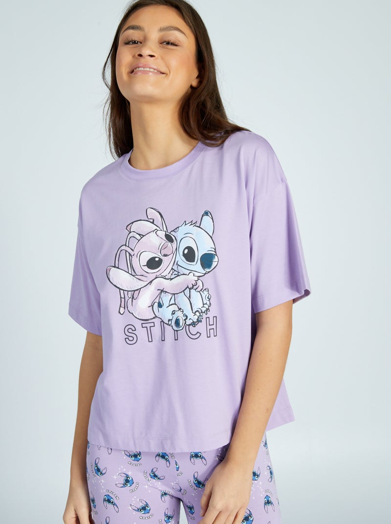Pijama Comprido Stitch 2 Peças Violeta Kiabi 1800€